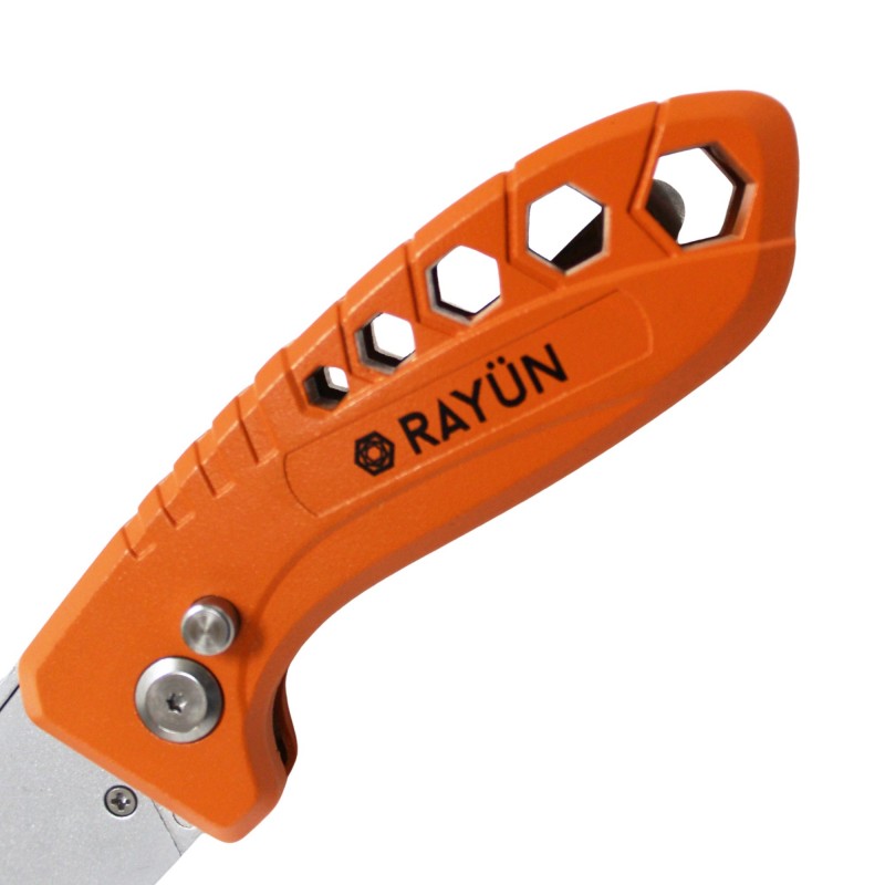 CUCHILLO CARTONERO METÁLICO PLEGABLE RAYUN
